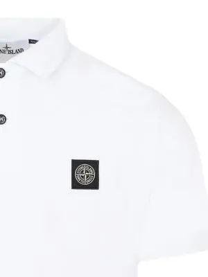 Stone Island Logo Cotton Polo Shirt - Multicolor