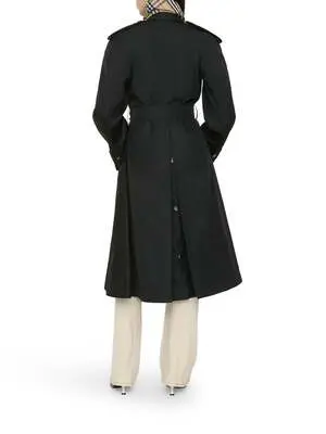 Burberry Long Nylon Car Coat With Hood
