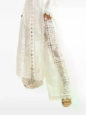 Zimmermann Aster Embroidered Palazzo Pants