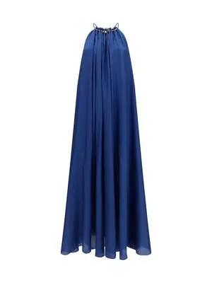 Zimmermann Aster Pleated Pearl Dress - Blue