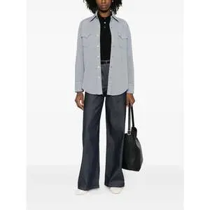 A.p.c. Light Grey Cotton Western Style Shirt