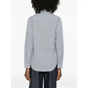 A.p.c. Light Grey Cotton Western Style Shirt