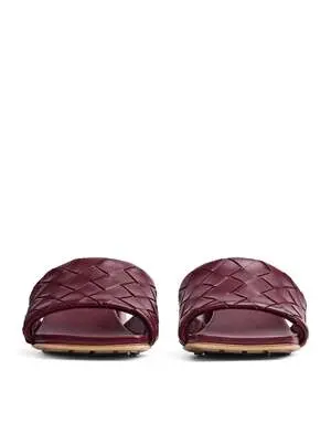 Bottega Veneta Mule Parco Braided Kitten Heel Lambskin - Multicolor