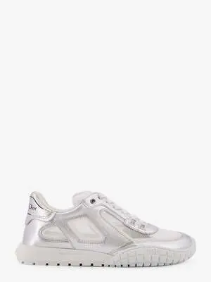Dior CHRISTIAN DIOR Laminated Leather Dior Tech Sneakers Silver