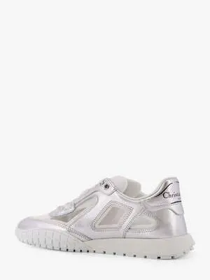Dior Laminated Leather Tech Sneakers - Silver