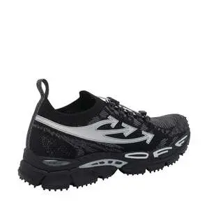 Off-White Be Right Back" Knit Sneakers - Black