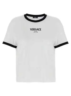 Versace Logo Print T-shirt - Multicolor