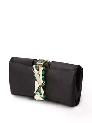L'ALINGI Oasis Embellished Satin Clutch