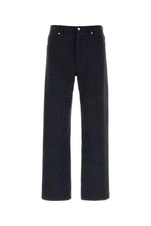 Fendi Embroidered Cotton Blend Pants - Multicolor