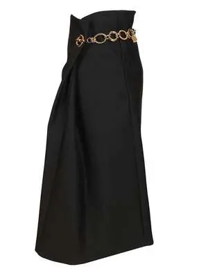 Celine Mohair Wool Midi Skirt