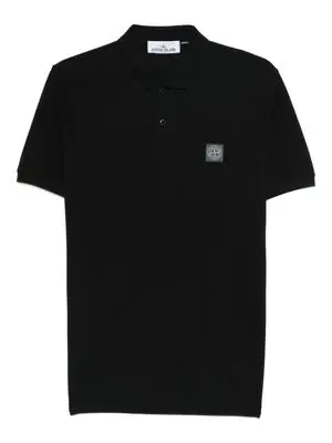 Stone Island Logo Cotton Polo Shirt - Multicolor