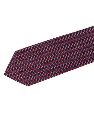 FERRAGAMO Gancini Print Neck Tie - Multicolor