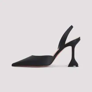 Amina Muaddi Holli 95 Slingback Pumps - Black