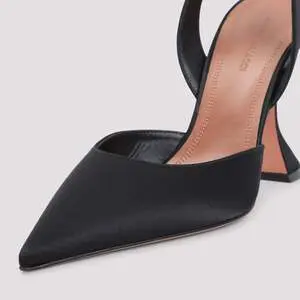 Amina Muaddi Holli 95 Slingback Pumps - Black
