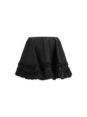 GANNI Duchesse Nylon Mini Frill Skirt