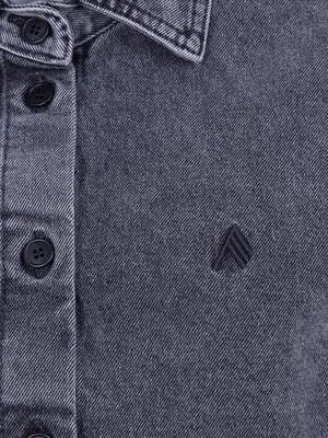 Attico Washed Cotton Denim Shirt Jacket