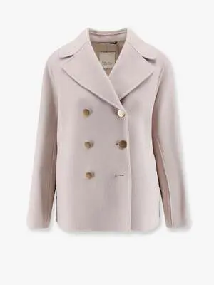 Max Mara Margot Pure Virgin Wool Peacoat - Multicolor