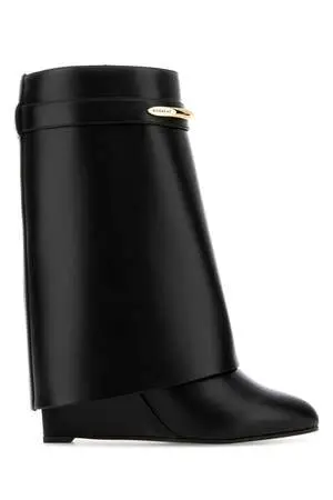 Givenchy Leather Shark Pinch Boots - Black