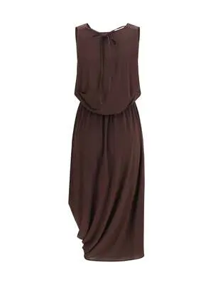 LEMAIRE Draped Midi Dress
