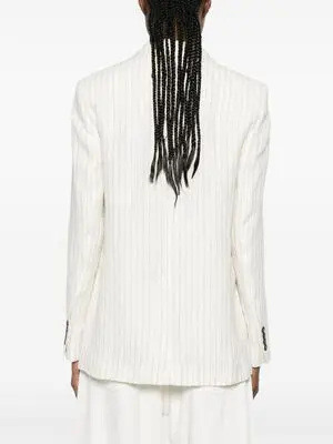 Max Mara Linen Single-breasted Jacket - Multicolor