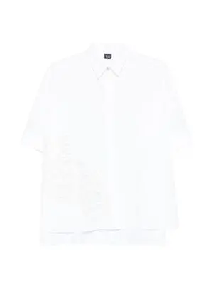 FAY FAY Cotton Shirt With Lace Detail Multicolor