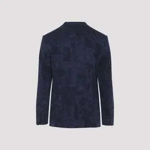 Etro Roma Jersey Sport Jacket - Blue