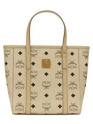 Mcm Shopper Bag - Cream