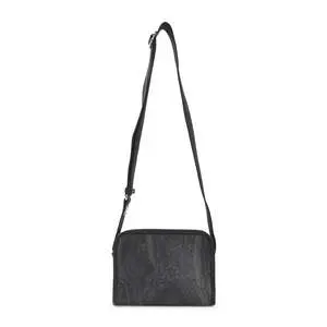 Etro Arnica Crossbody Camera Case With Lettering Logo - Black
