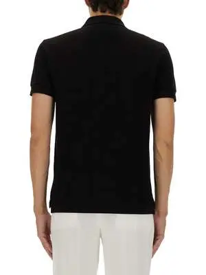 TOM FORD Pique Polo - Black