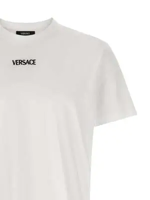 Versace Logo' T-shirt - White
