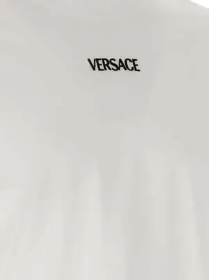 Versace Logo' T-shirt - White