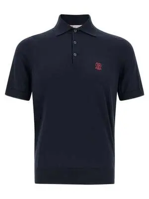 Brunello Cucinelli Logo Embroidery Polo Shirt