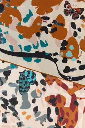 Fendi Printed Silk Foulard