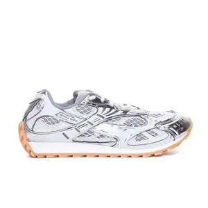 Bottega Veneta Orbit Technical Fabric Sneakers - Silver