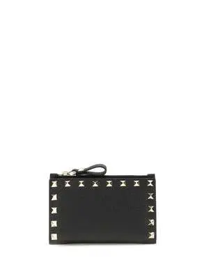 Valentino Garavani Leather Card Holder - Black