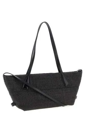 Balmain Shooping Track-small Raffia Tote Bag