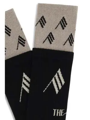 Attico Logo Cotton Socks - Black
