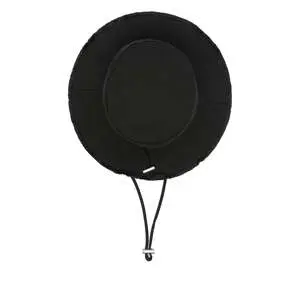 Jacquemus Cotton Bucket Hat With Drawstring And Frayed Brim