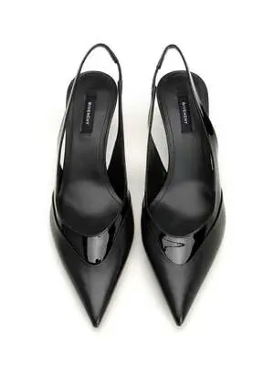 Givenchy Spiky Slingback Heels - Black