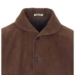 Auralee Suede Shawl Collar Jacket