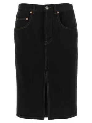 Saint Laurent Midi Pencil Skirt