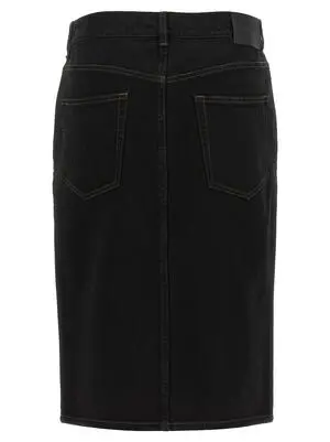 Saint Laurent Midi Pencil Skirt