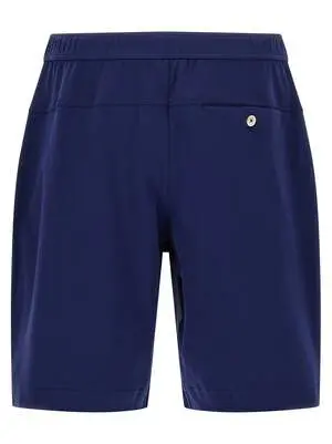 Brunello Cucinelli Interlock Cotton Bermuda Shorts - Blue