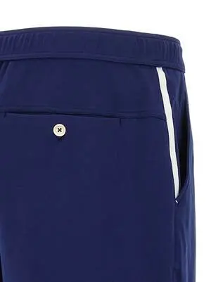 Brunello Cucinelli Interlock Cotton Bermuda Shorts - Blue
