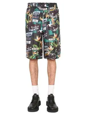 Givenchy Printed Bermuda Shorts - Black