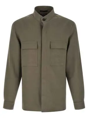 Zegna Oasi Lino' Overshirt - Gray