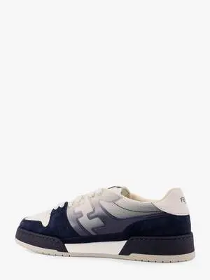 Fendi Match Leather Sneakers With Suede Inserts - Multicolor