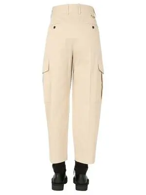 Givenchy High Waisted Cargo Pants - Cream