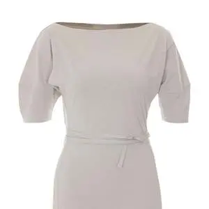 LEMAIRE Off Shoulder Dress With Side Slits - Gray