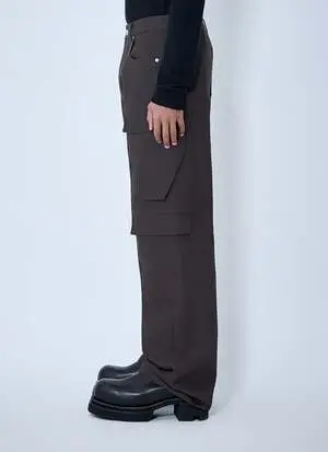Rick Owens Wide-leg Cargo Pants - Gray